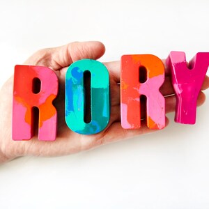 Mixed-color Name Crayons | Customized Gift for Child or Toddler, Unique ...