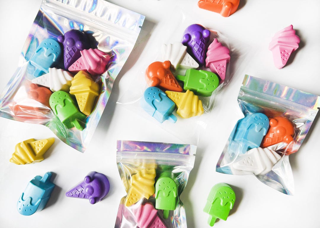 Handmade Ice Pop & Ice Cream Shaped Crayons – Summer Crayons for Kids ...