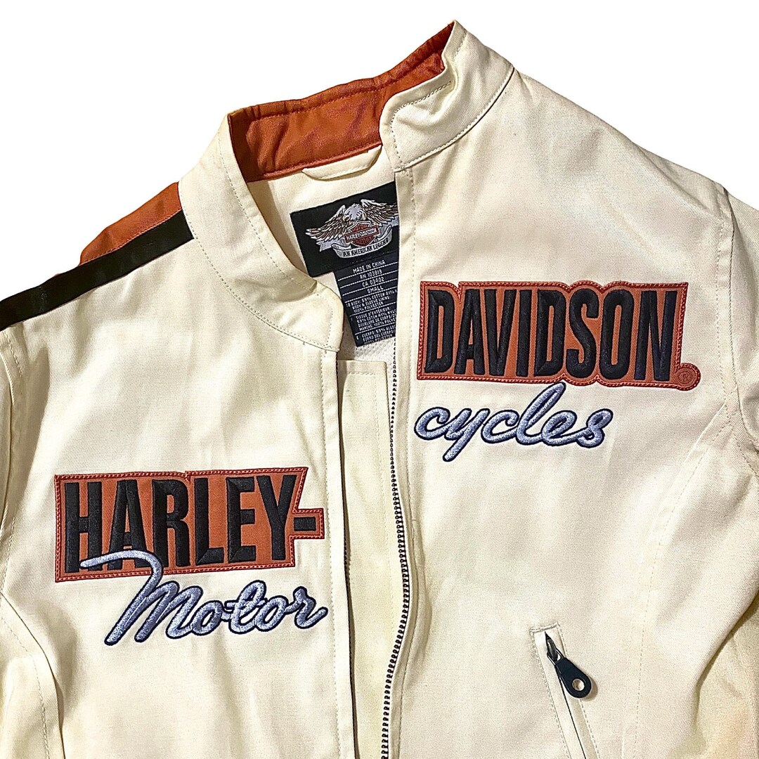 Vintage Harley Davidson Leather Motorcycle Jacket Women's Small - Etsy