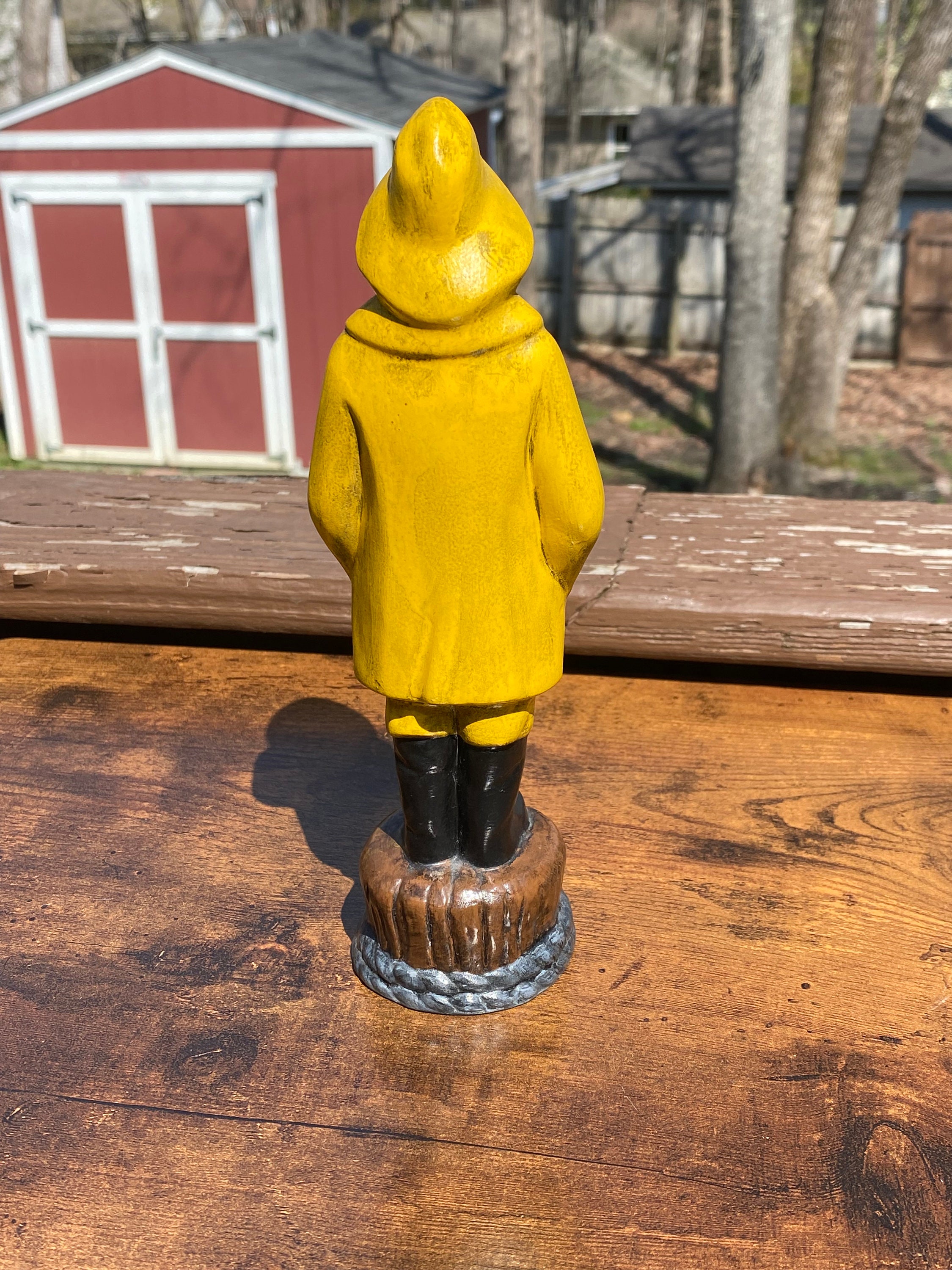 Vintage Ceramic Fisherman Yellow Rain Slicker Sea Captain Beard ...