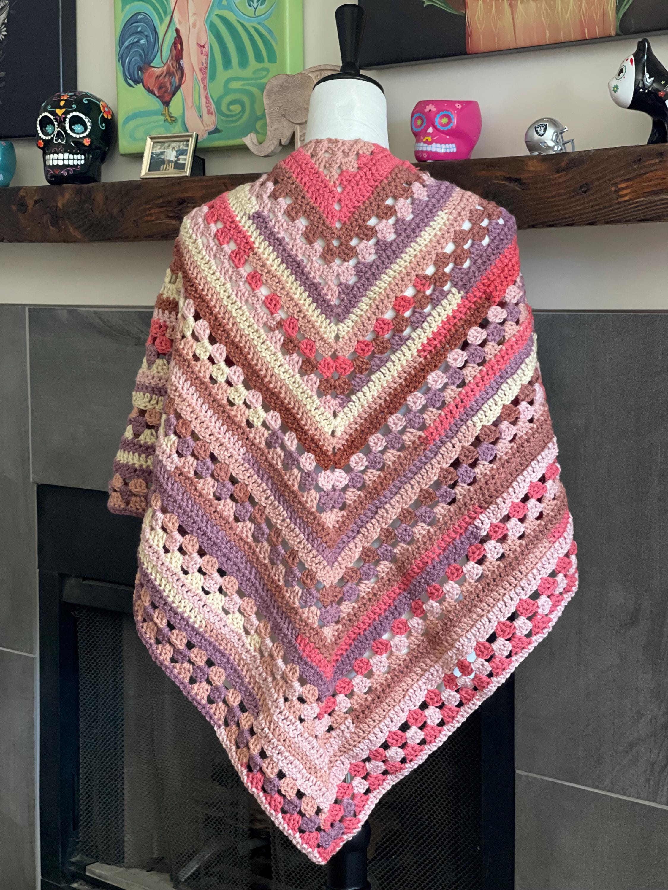 Crochet Boho “ice Cream” Shawl/ Scarf/ Wrap - Etsy