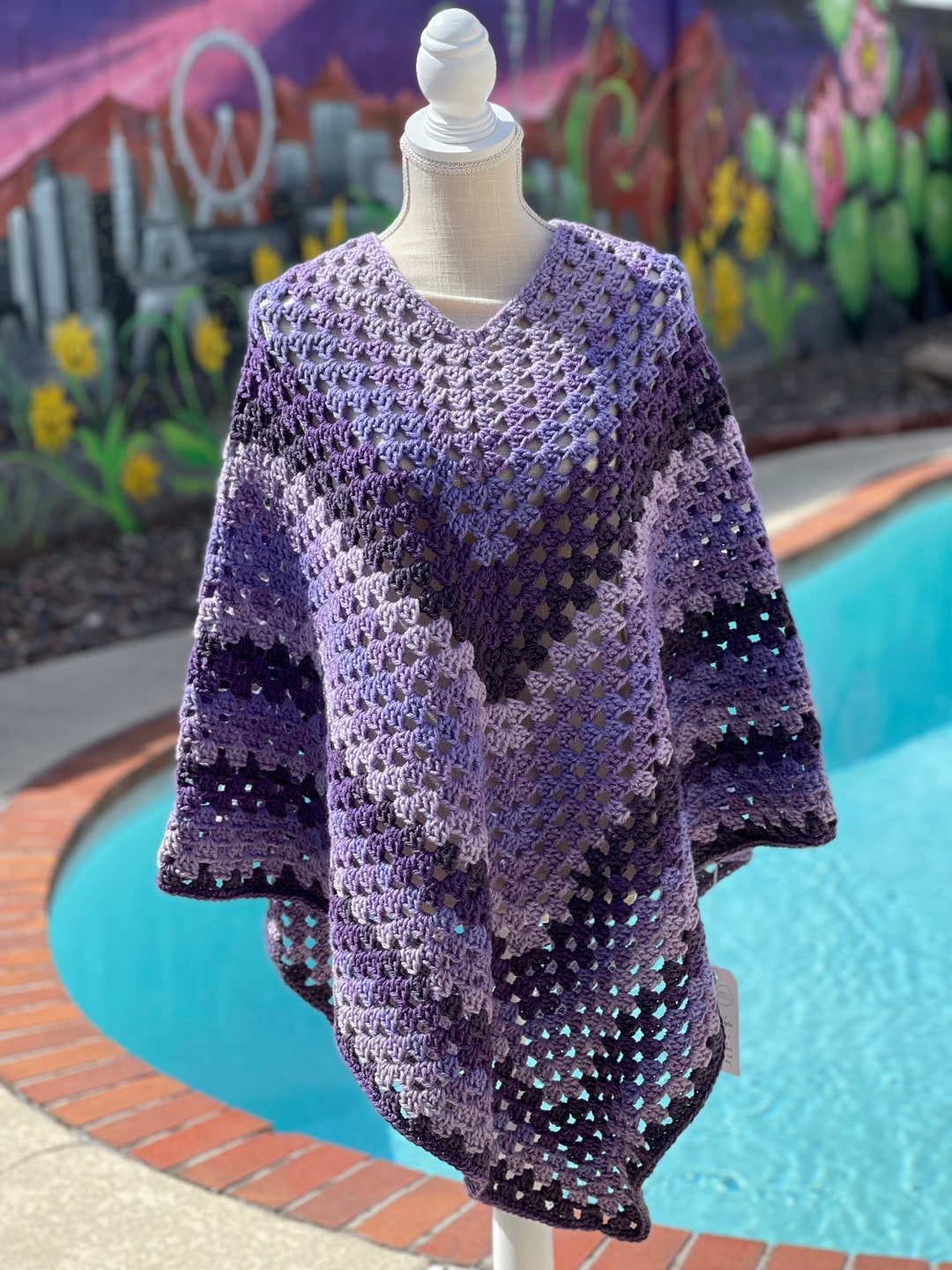 Handmade Crochet Poncho - Etsy