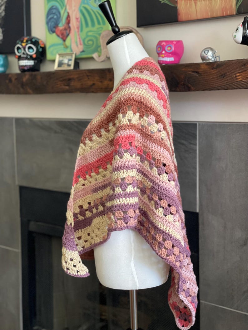Crochet Boho “ice Cream” Shawl/ Scarf/ Wrap - Etsy