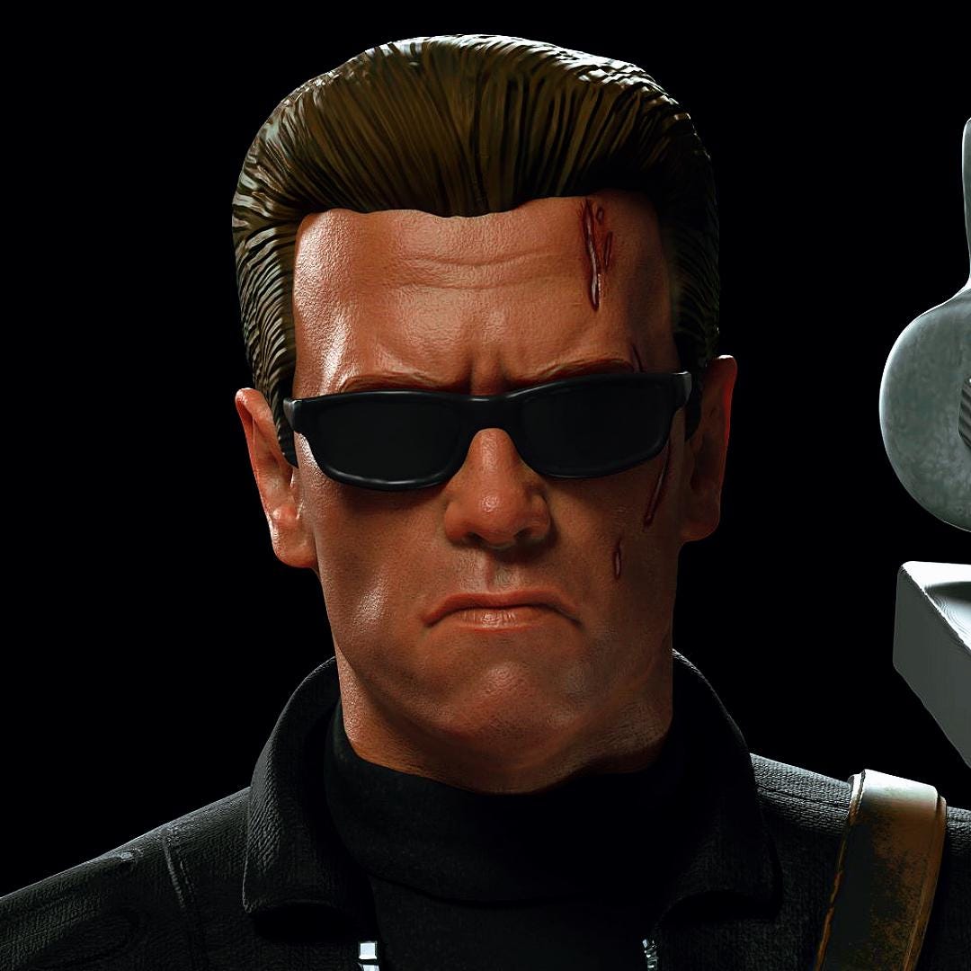 Terminator Sculpture High-quality 3D Print Model Iconic Sci-fi ...