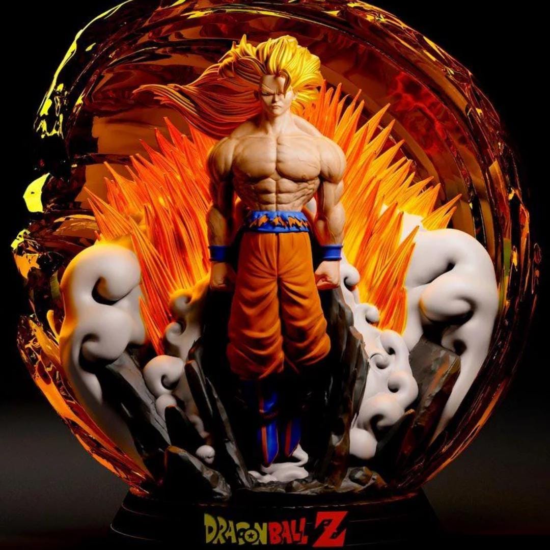 Goku Dragon Ball 3D Printed Figure Iconic Saiyan Warrior Sculpture High ...