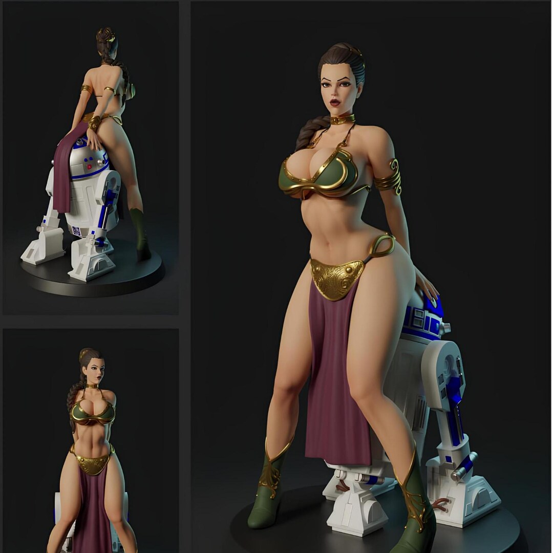 Leia & R2 STL File, 3D Printing Model, Digital STL for 3D Printers, Highly Detailed 3D Figure ...