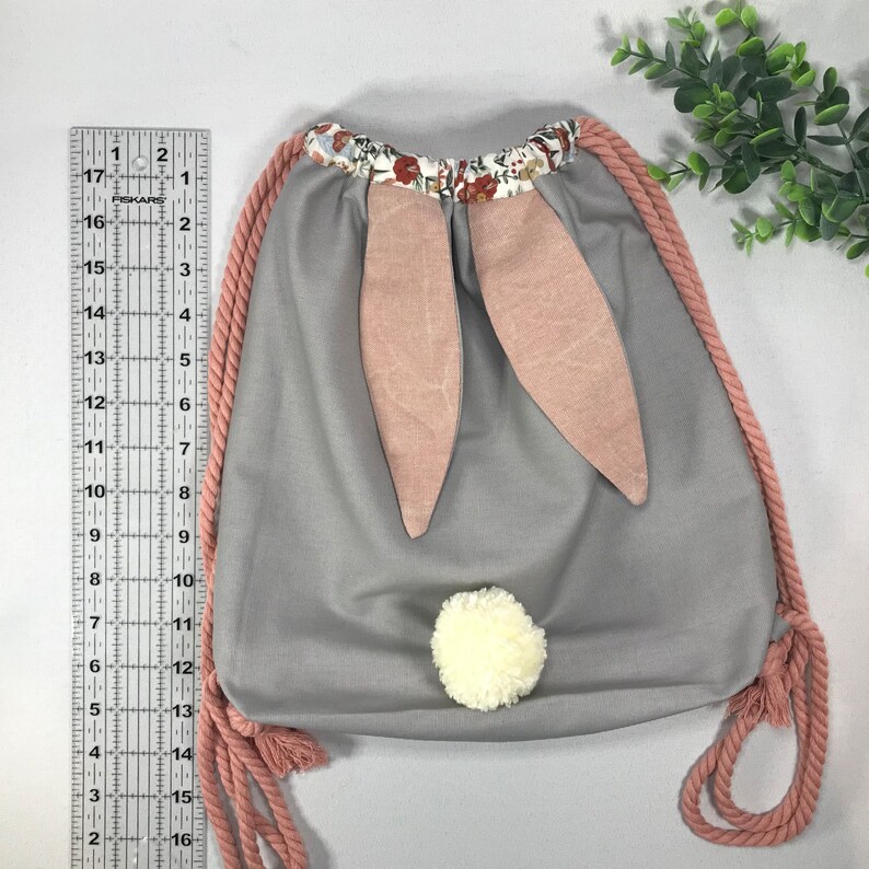 Childrens Cloth Drawstring Backpack Bunny Bag Drawstring Bag Kids ...