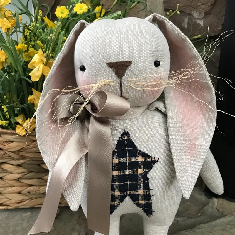 Primitive Bunny - Etsy