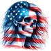5 Colorful Digital Skulls PNG - Etsy