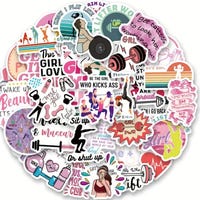 Kawaii Fitness Sticker Pack,workout & Wellness Svg,cute Exercise ...