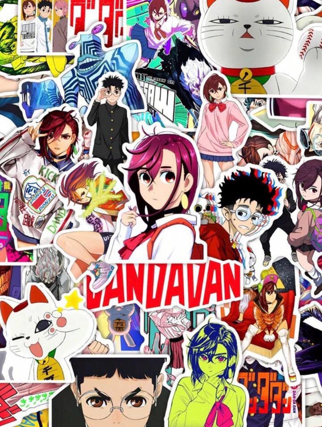 Dandadan Anime Stickers - Supernatural Cartoon, Waterproof Vinyl (15 ...