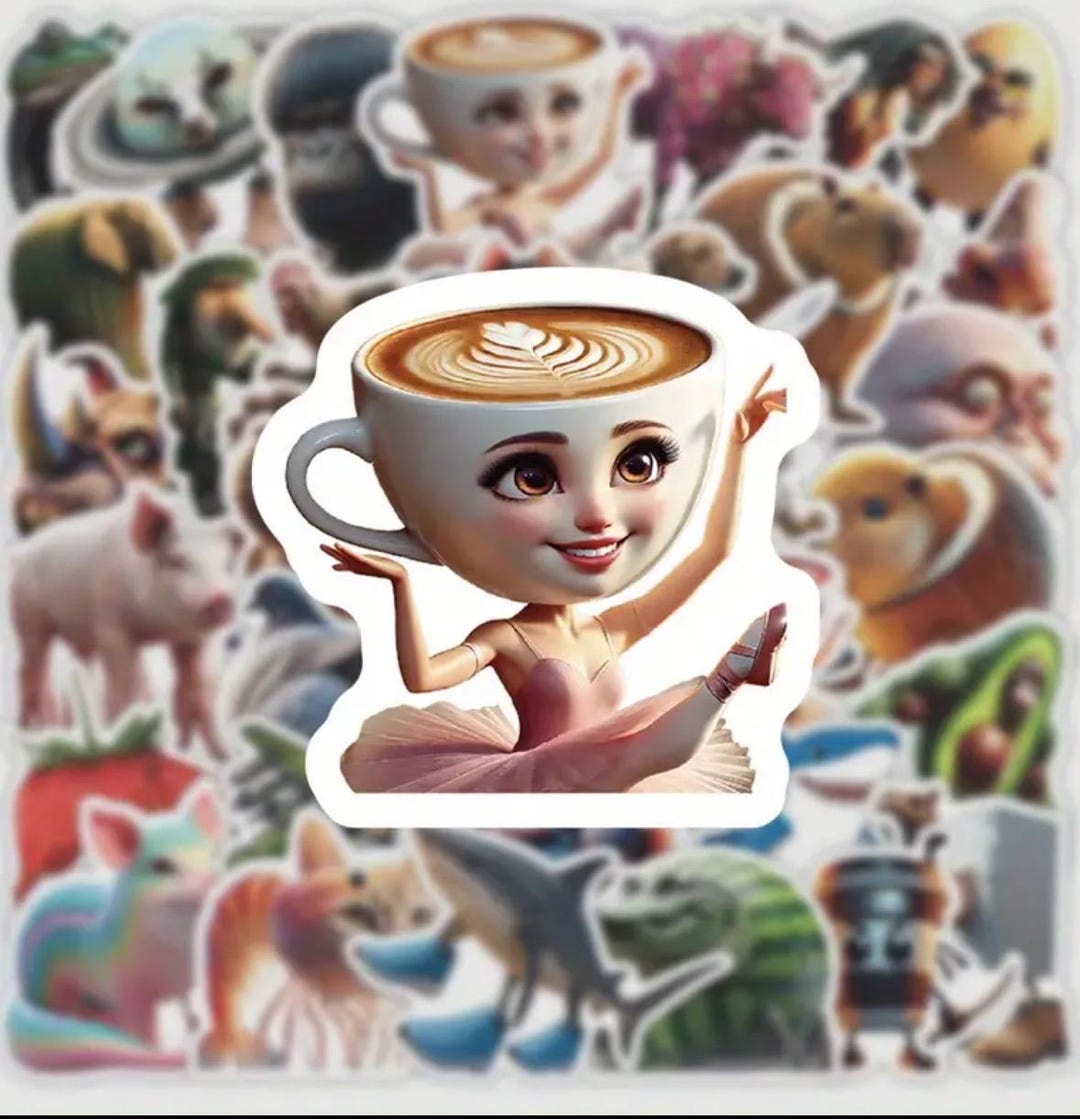 Brainrot Meme Sticker Set: Funny Waterproof Laptop, Water Bottle ...