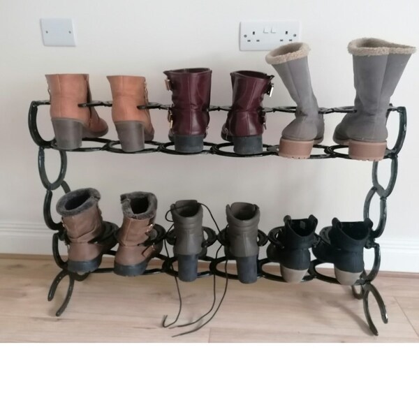 Horseshoe Boot Rack - Etsy