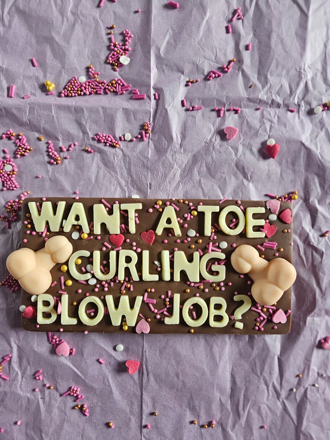 Adult Humour Personalised Chocolate Slab, Funny and Rude Customised ...