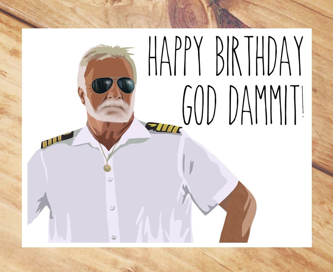Happy Birthday God Dammit Birthday Card - Etsy