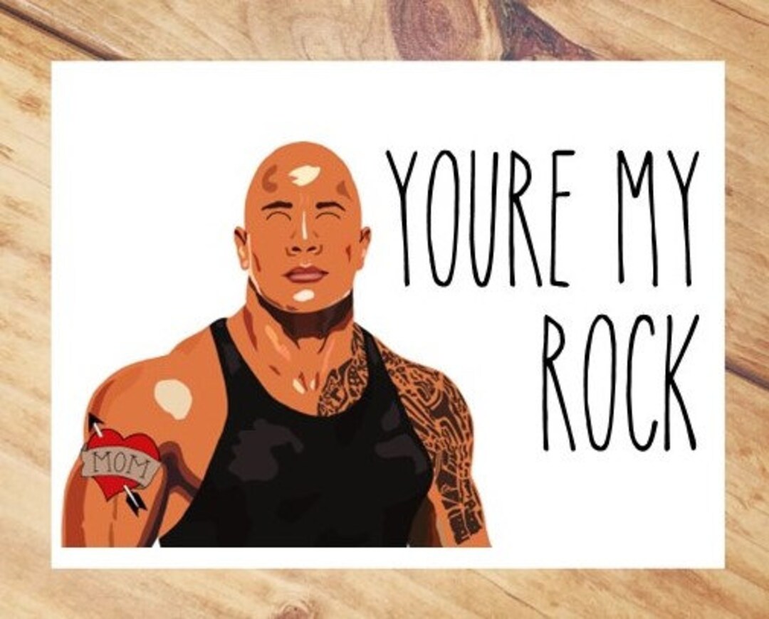 The Rock Mothers Day Card You're My Rock - Etsy