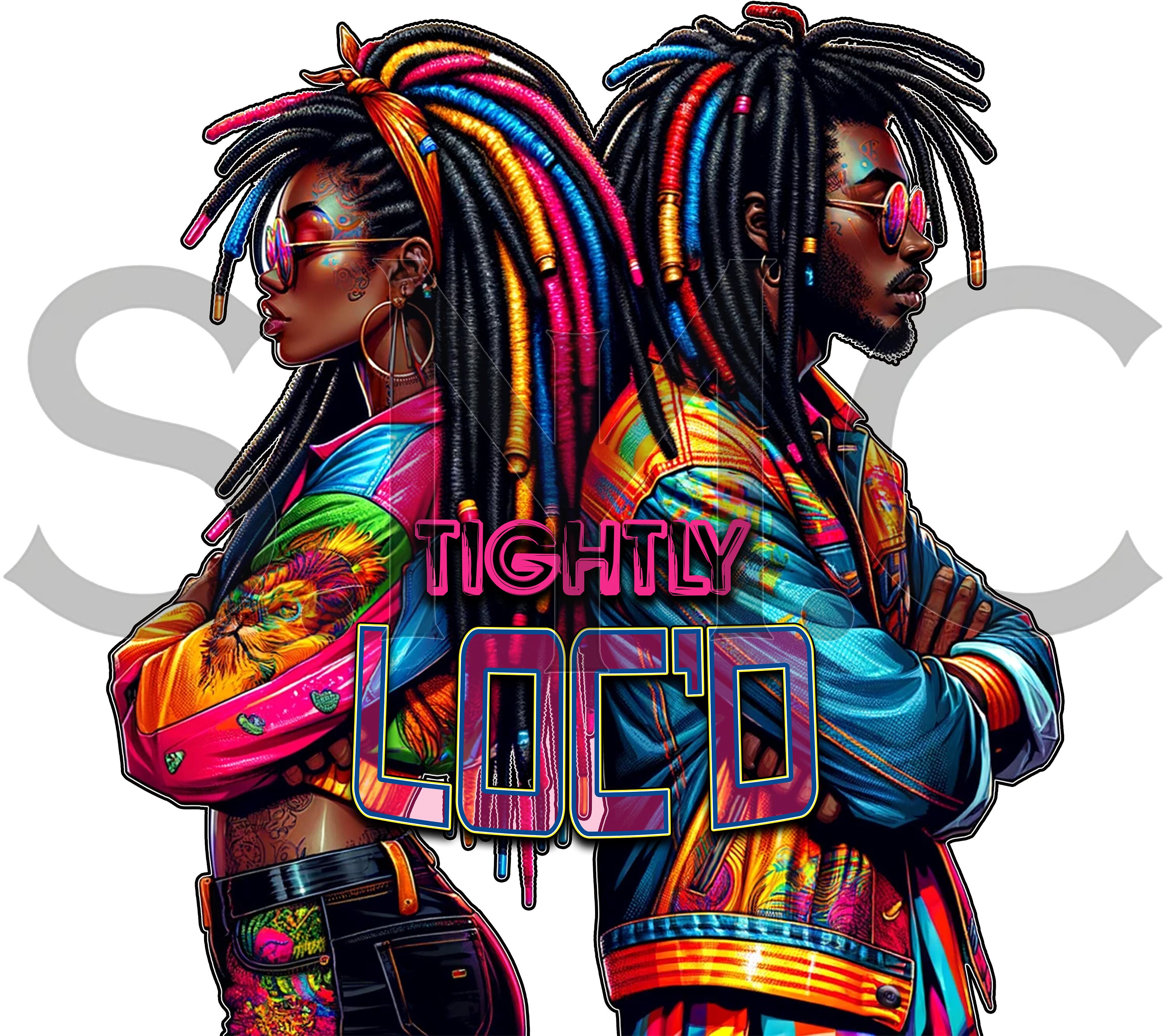 Tightly Loc'd: Digital Download Afrocentric Art for Loc Lovers - Etsy