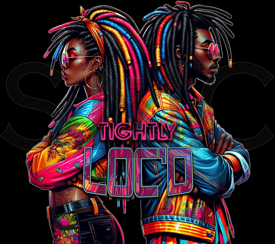 Tightly Loc'd: Digital Download Afrocentric Art for Loc Lovers - Etsy
