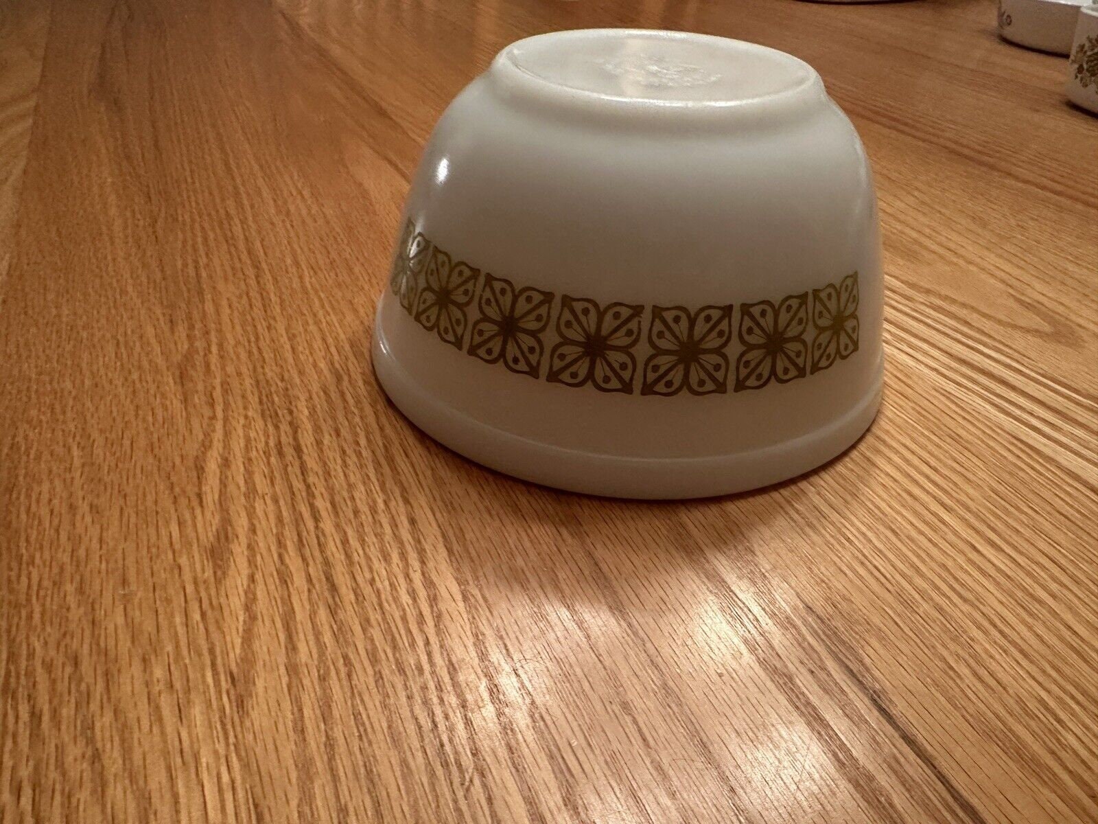 Vintage Pyrex 402 Verde Green Square Flowers 1 1/2 Quart Mixing Nesting ...