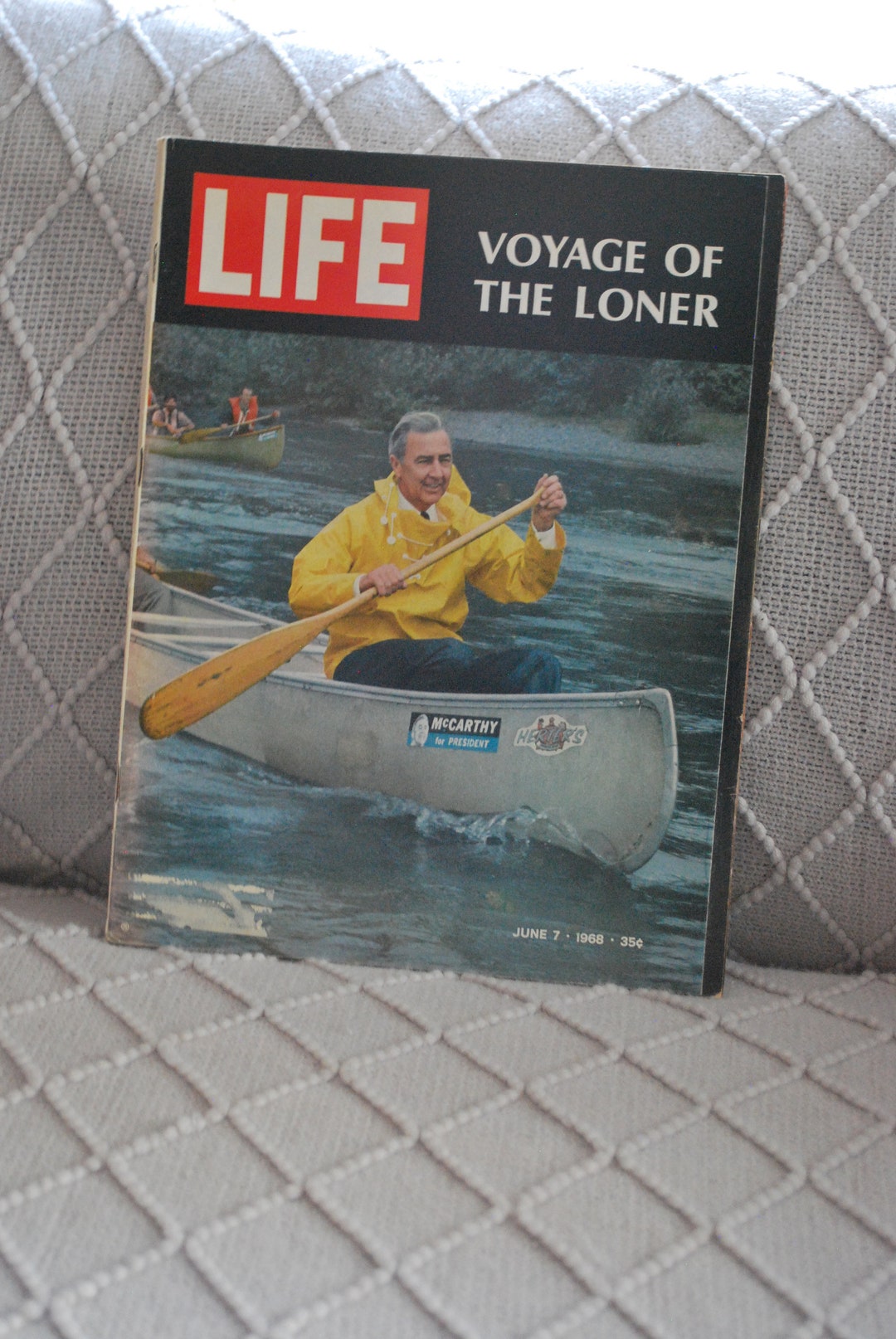 Rare LIFE Magazine Issue June 7, 1968 Eugene Mccarthy Canoeing - Etsy