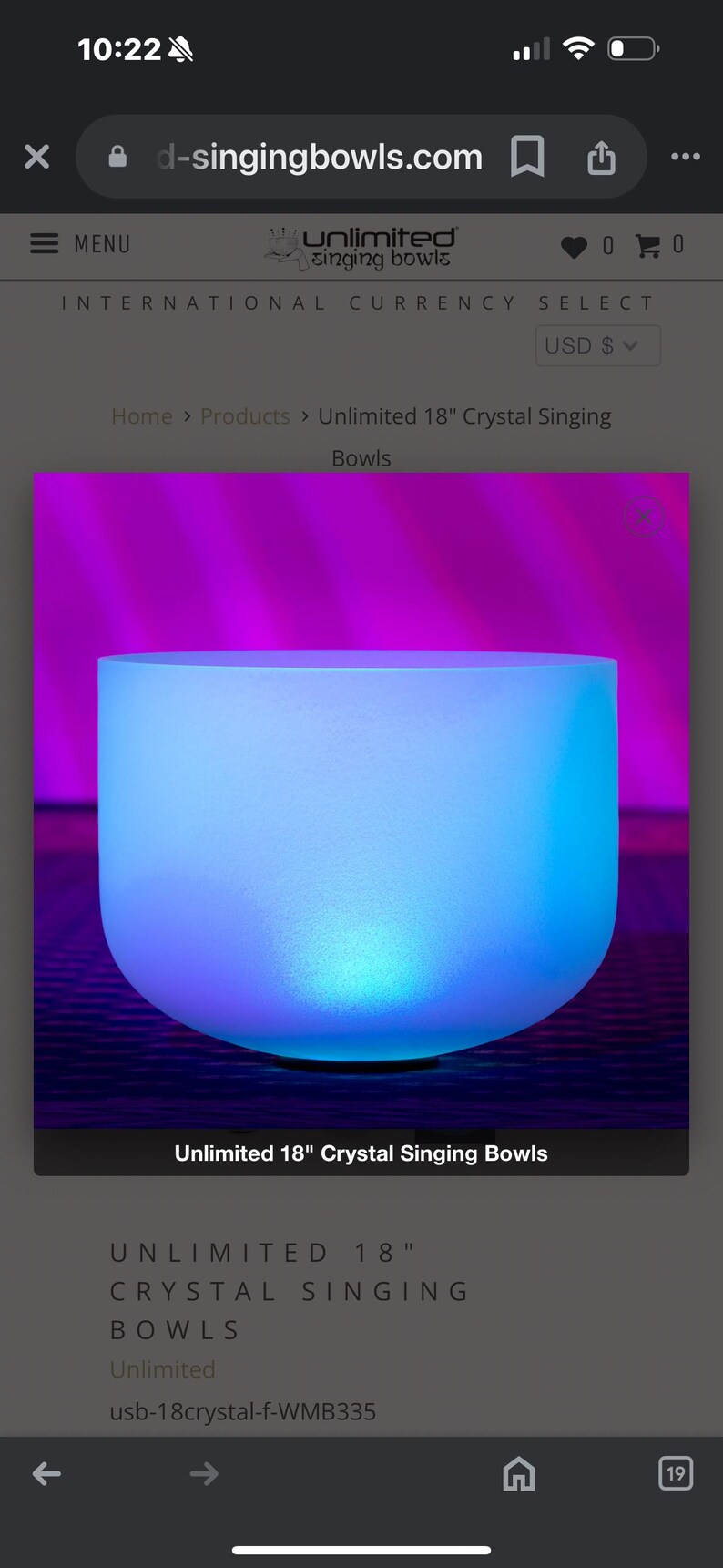 Crystal Singing Sounds Bowl 18 - Etsy