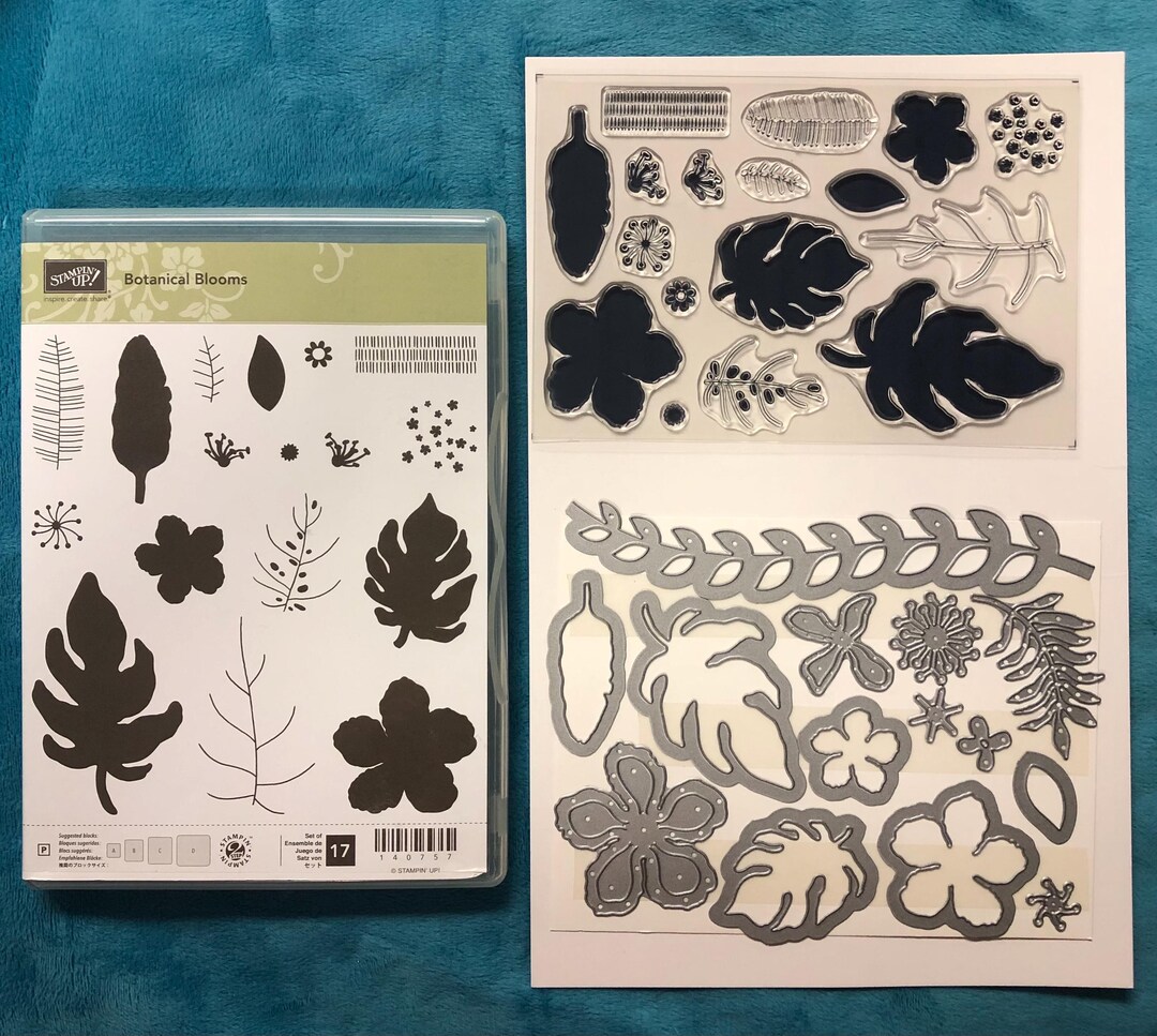 Stampin' Up! Bundle "botanical Blooms” Stamp Set and Matching Framelit ...