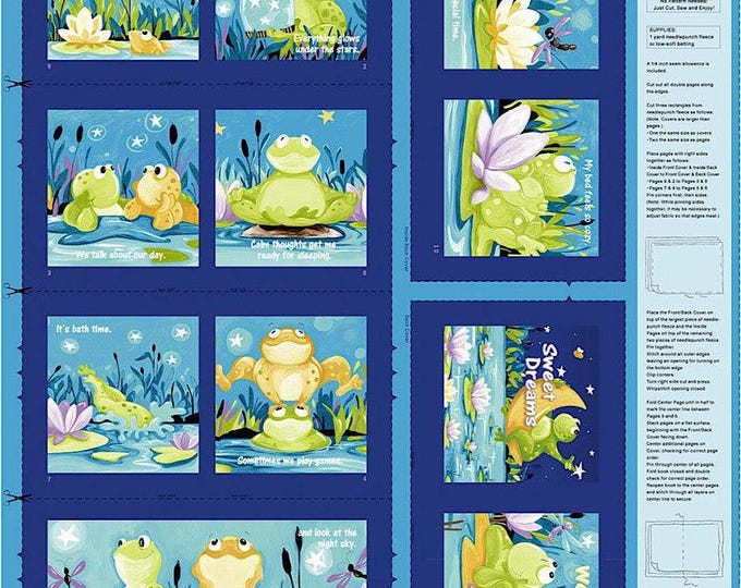 DIY Cloth Book Kit, Includes Panel and Batting, Easy to Follow Sewing ...