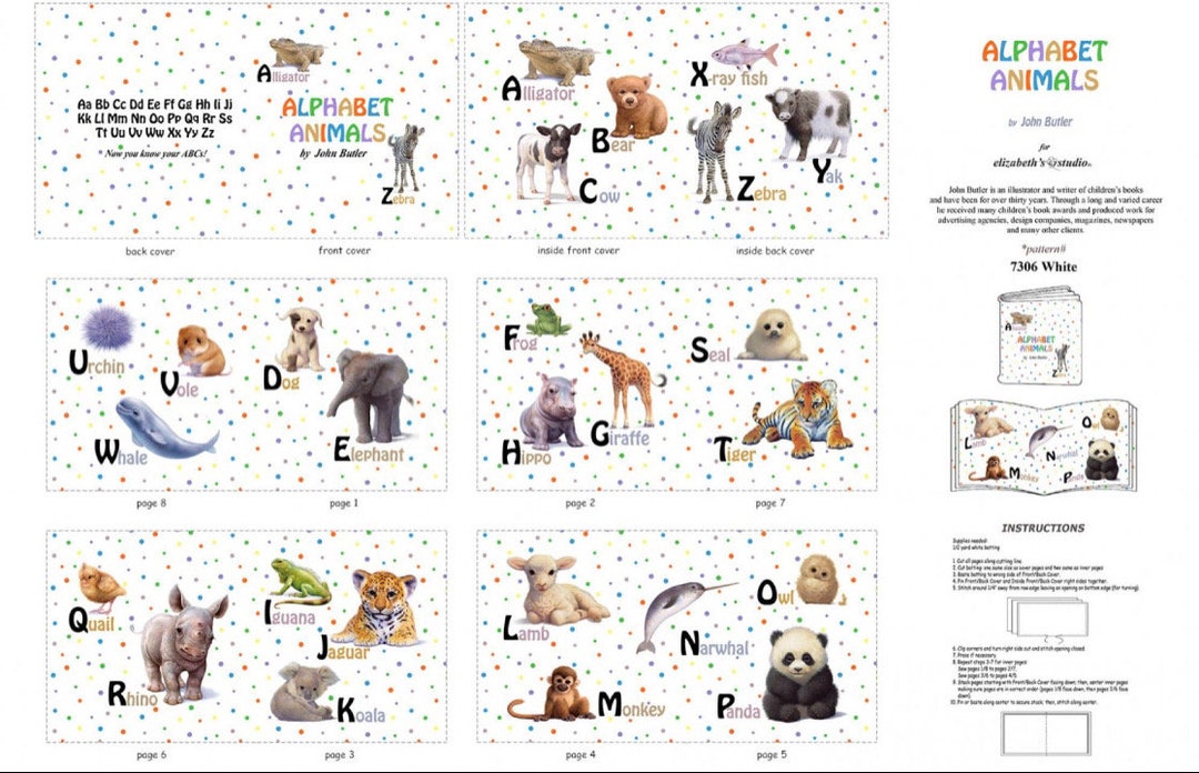 DIY Cloth Book Kit, Includes Panel and Batting, Easy to Follow ...