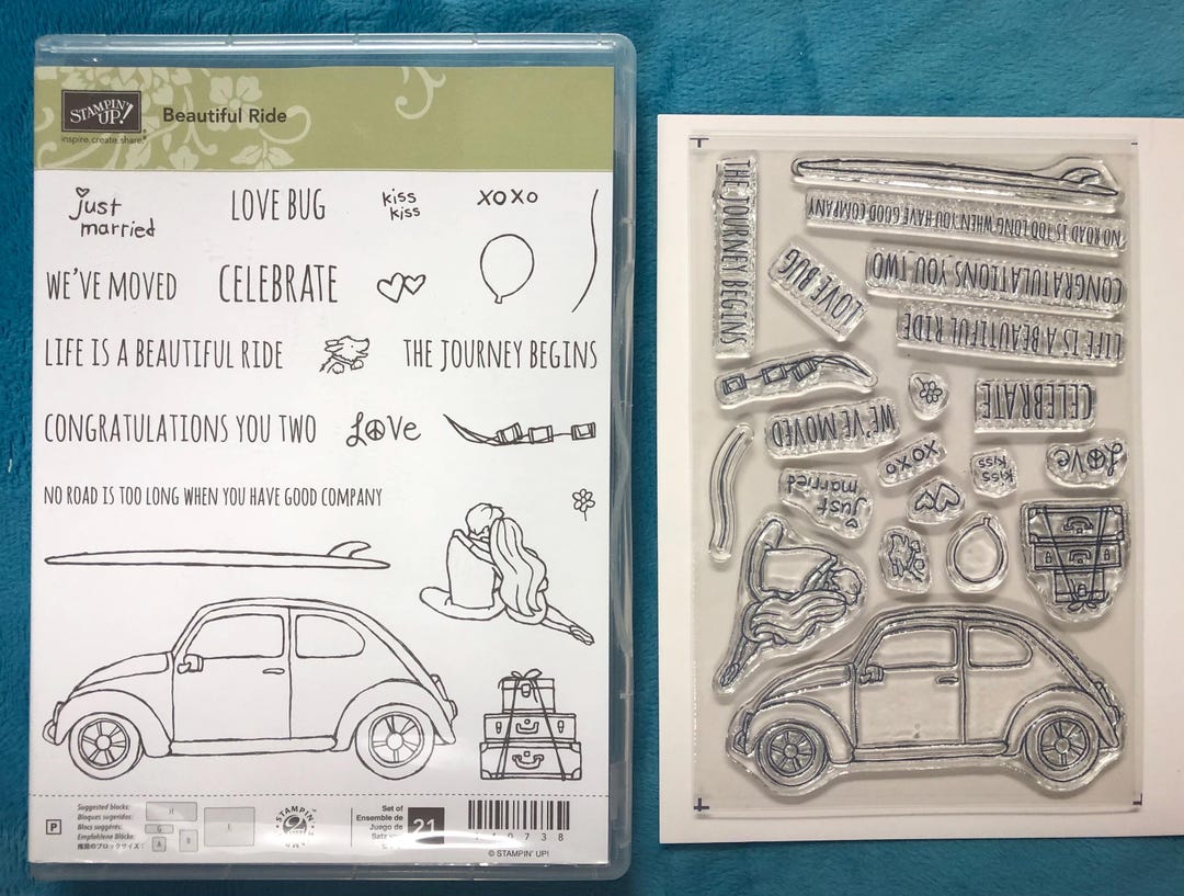 Stampin' Up! Bundle "beautiful Ride” Stamp Set - New, Never Used ...