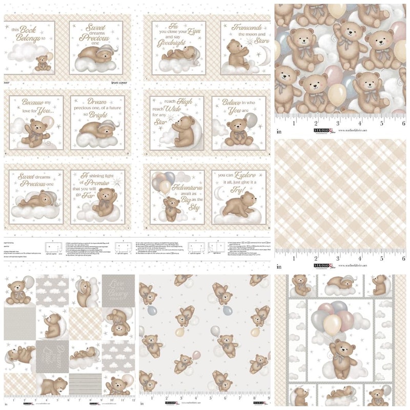 Teddy Bear Panel Book - Etsy