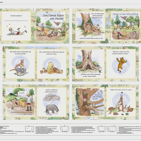Winnie Book Panel - Etsy