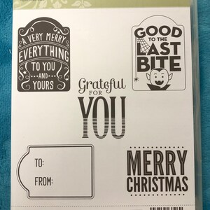 Stampin' Up! "merry Everything" Stamp Set - New, Never Used - Halloween ...