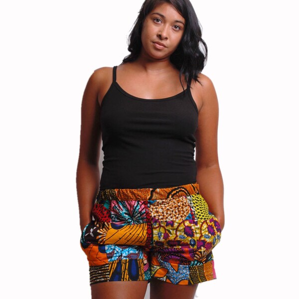 African Print Shorts - Etsy