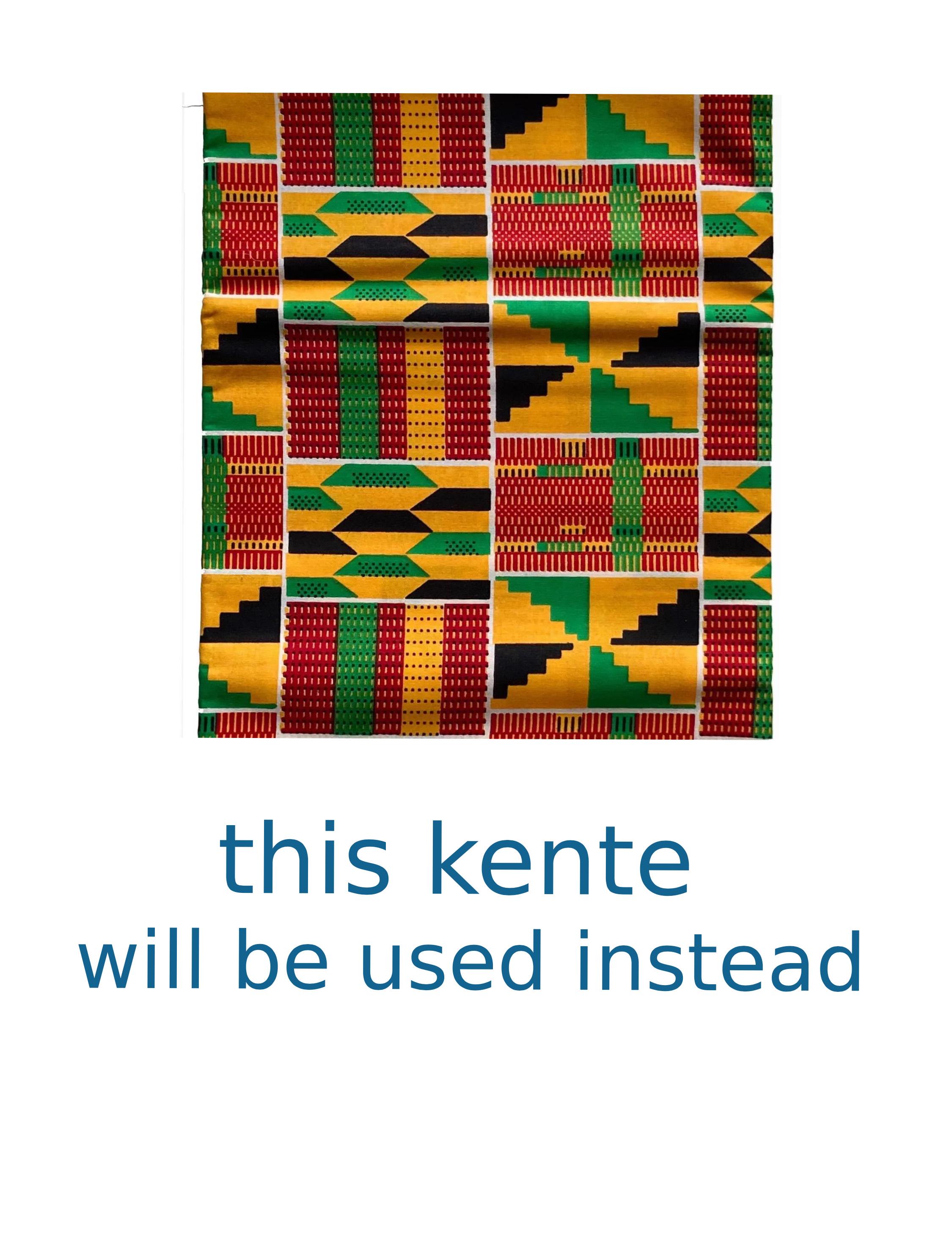 Kente Africa Map T-shirt – Hand-stitched West African Print Cotton Tee ...
