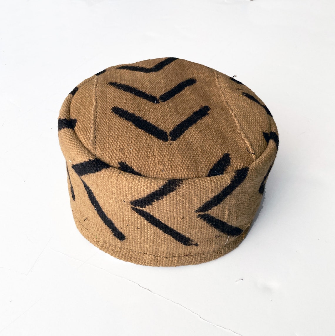 African Mudcloth Kufi Authentic Bogolan Mud Cloth Hat - Etsy