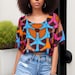 African Crop Top - Ankara Cropped Top With Short Sleeves - Etsy