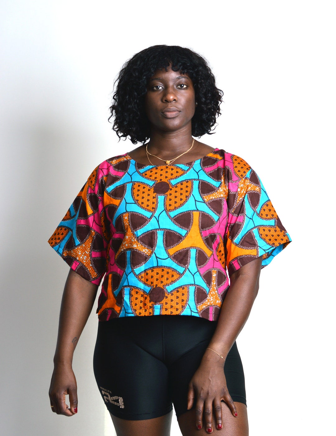 African Crop Top Ankara Cropped Top With Short Sleeves - Etsy