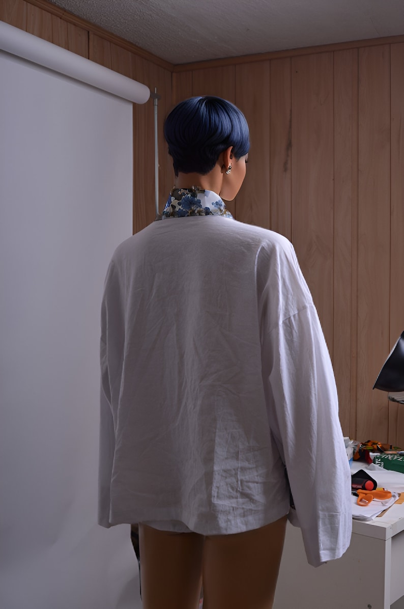 Africa Kimono Cardigan With Ankara Trim and Pockets by ...