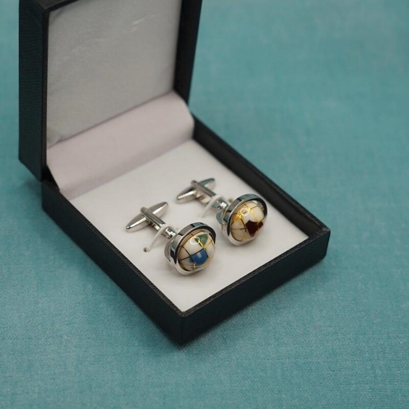 Globe Cufflinks - Etsy