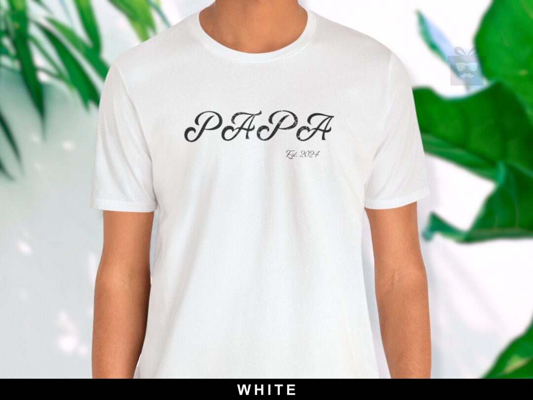 Dad Since 2024 Fancy Logo, Father's Day, Gift for Dad, Dad Shirt, New ...