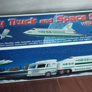1999 Hess Toy Truck and Space Shuttle With Satellite in Excellent ...