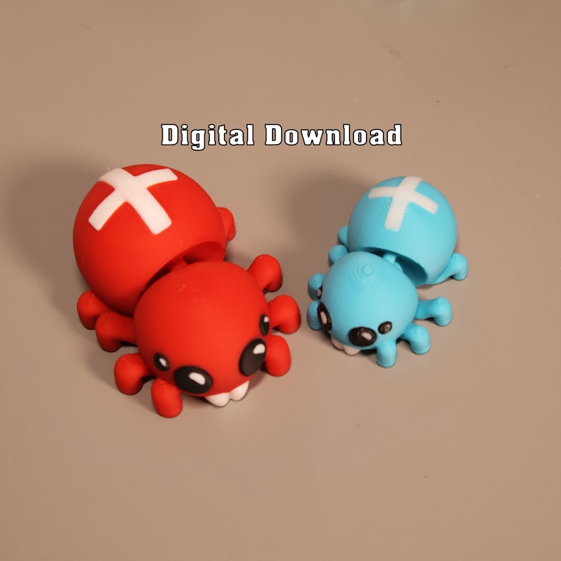 Mini Tiny Spider for 3D Printing as STL File Flexi LAB - Etsy
