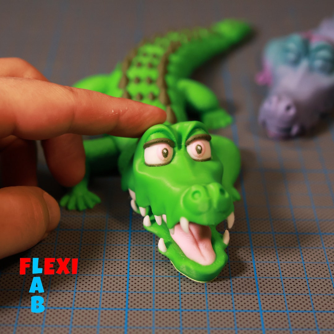 Flexi Crocodile as STL 3D Printer File - Etsy