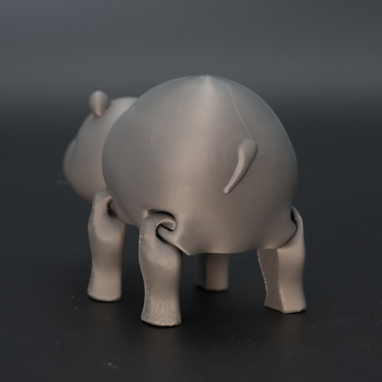Flexi HIPPO Digital .stl-file for 3D Printer, Print-in-place ...