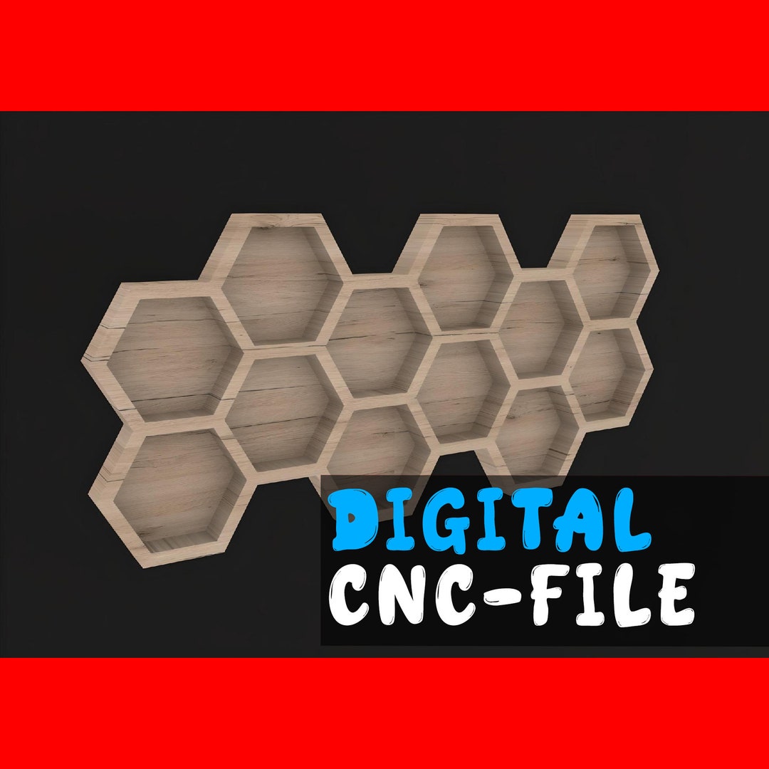 Digital CNC File Modern Honeycomb Wall Decoration Made of Wood - Etsy