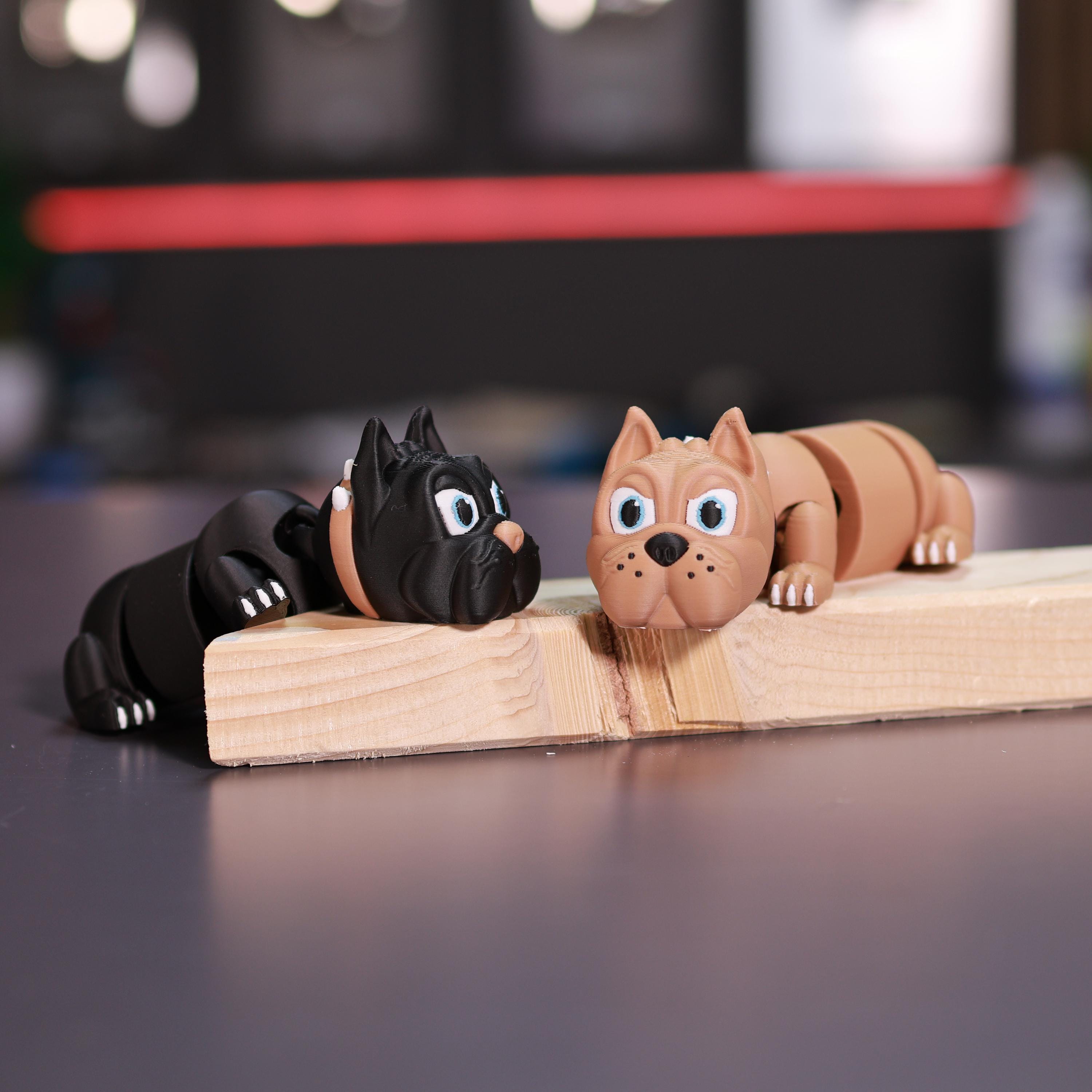 STL File for 3D Printer Movable Dog Bulldog Articulated Toy - FLEXI LAB ...