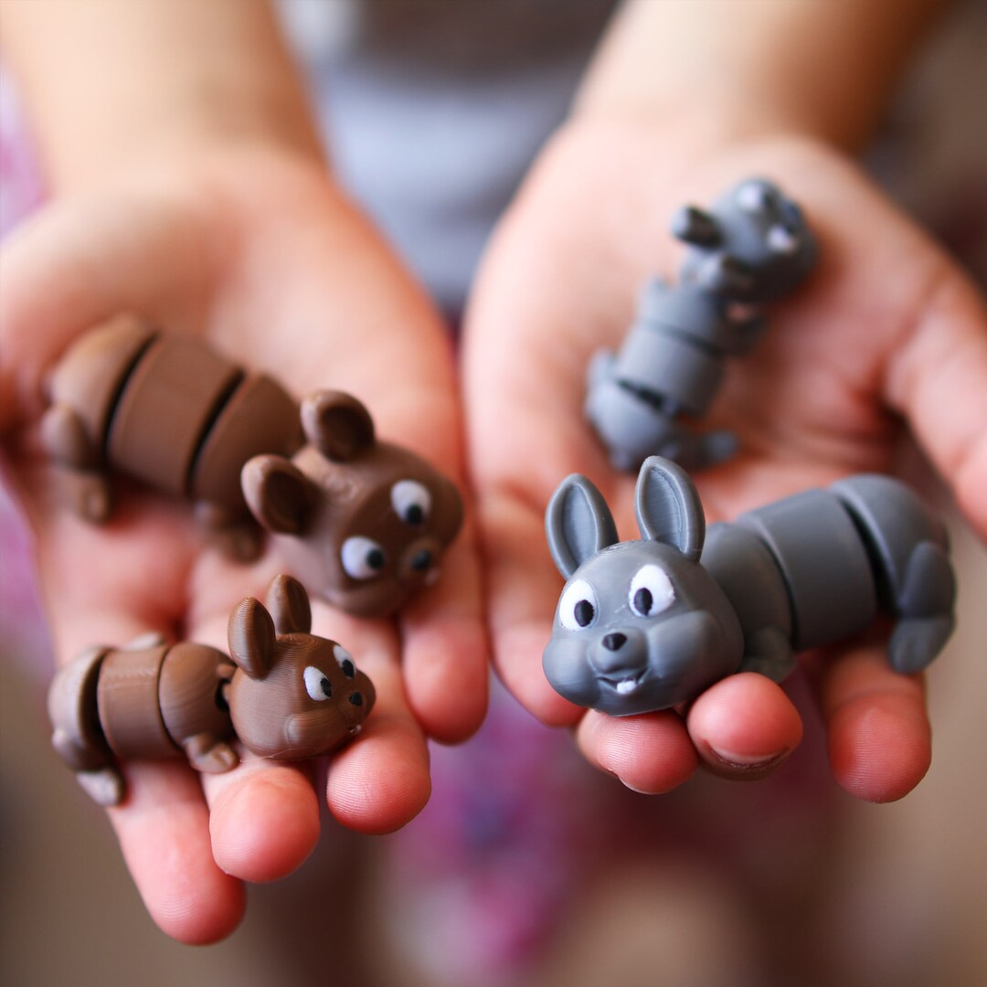 Flexi Fidget Toy 3D Wobble Figure Cute Bunny - Etsy