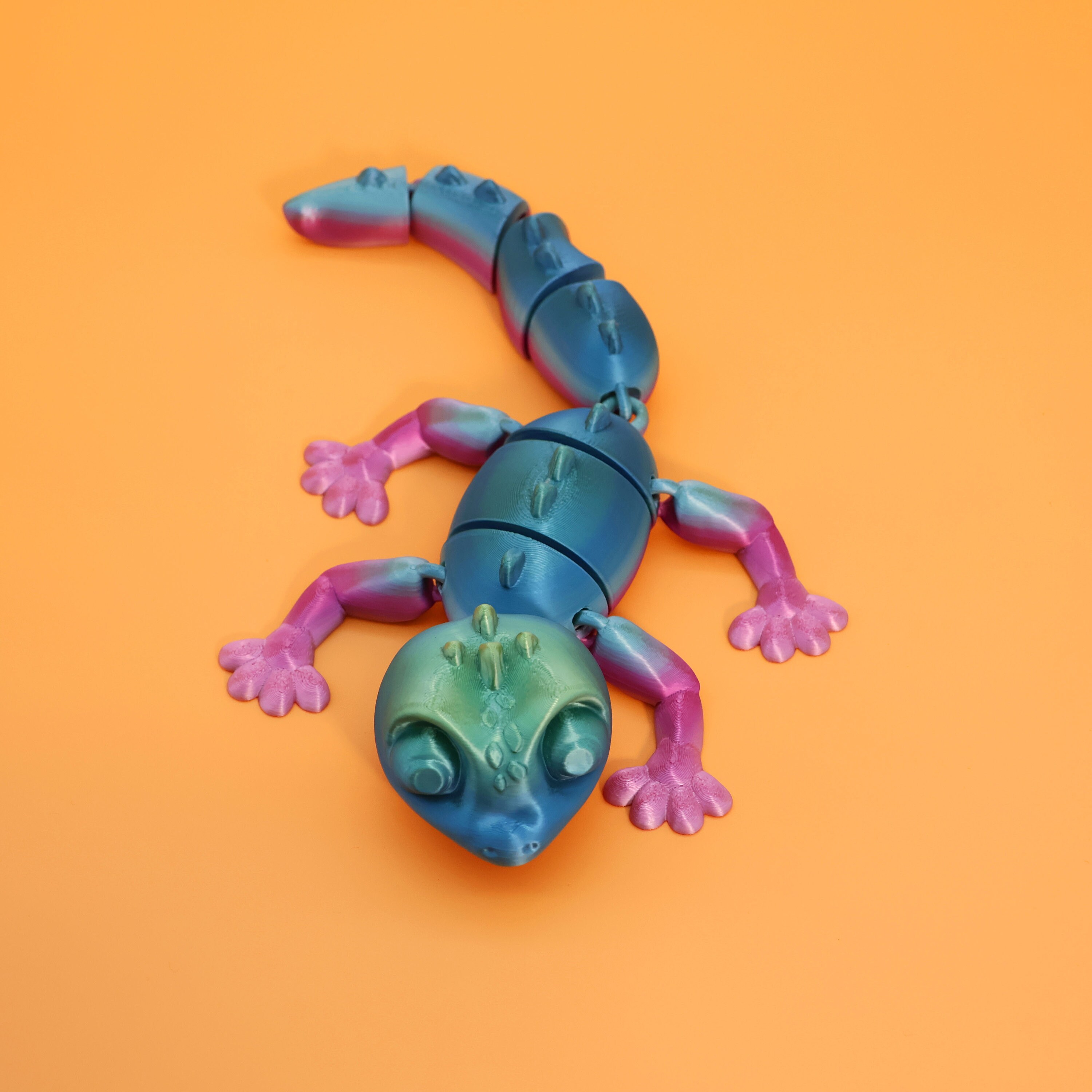 Flexi GECKO STL and 3mf File for 3D Printer - Print in Place - Flexilab ...