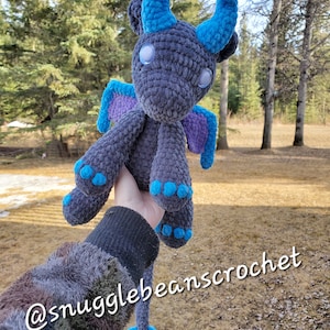 Baby Snuggle Dragon Crochet Pattern PDF, Crochet Dragon PATTERN ...