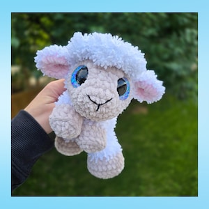 Lily the Lamb Crochet Pattern, Low Sew, Sploot Series - Etsy